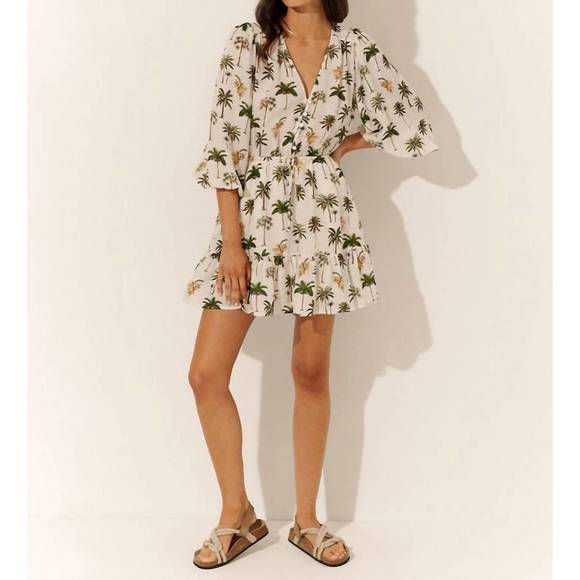 Kivari | Dresses | New Kivari Helena Dress In Solana Palm Print | Poshmark
